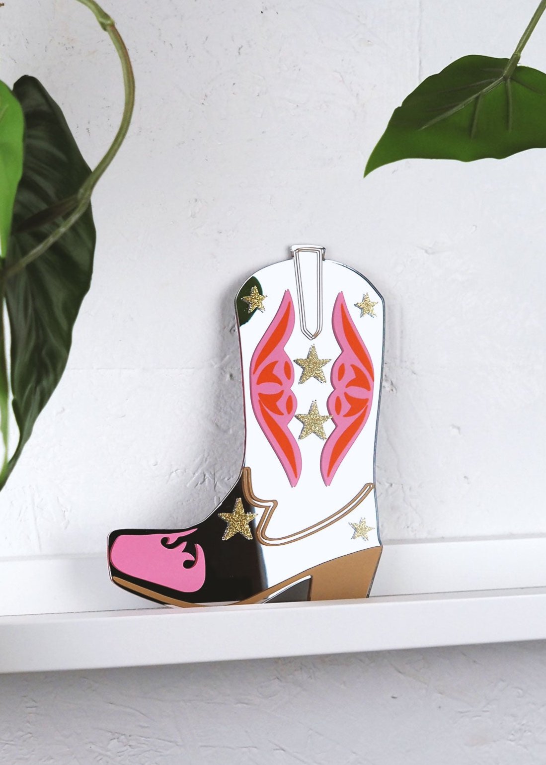 Rootin' Tootin' Cowboy Boot Mini Mirror – PrintedWeird