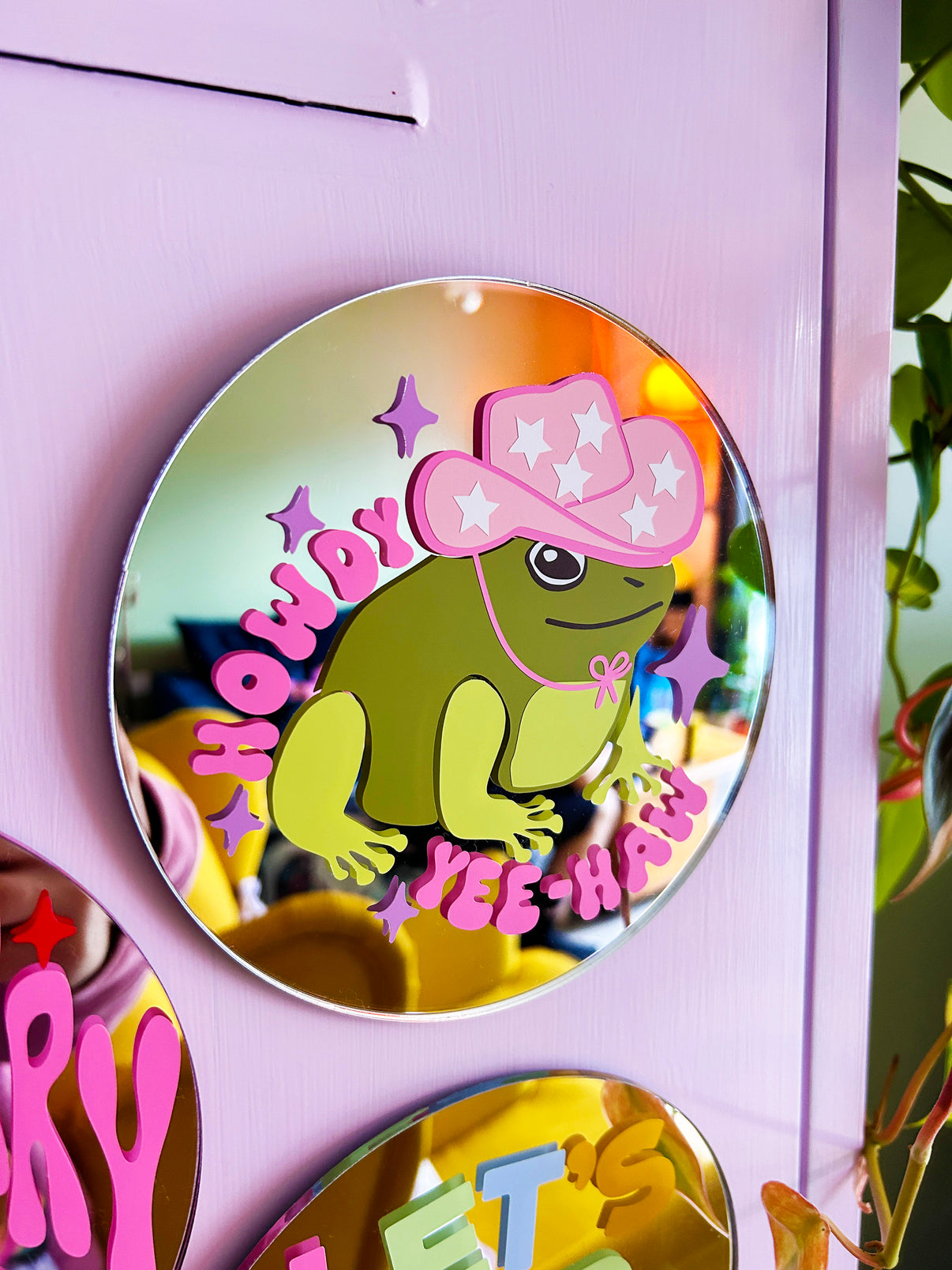 Cowboy Frog Disc Mirror – PrintedWeird