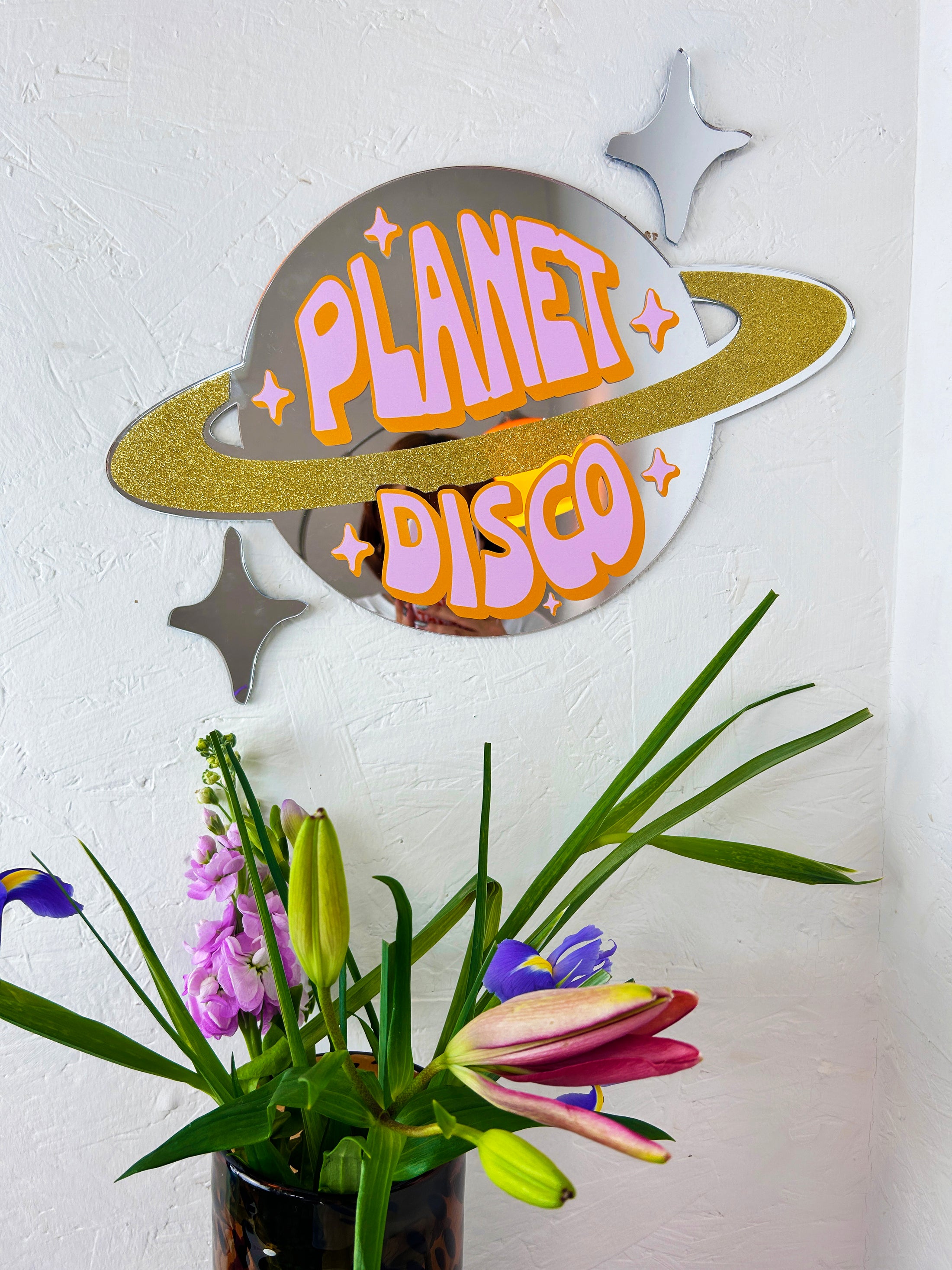 Let's Go To Planet Disco Mirror - 2x Sizes – PrintedWeird