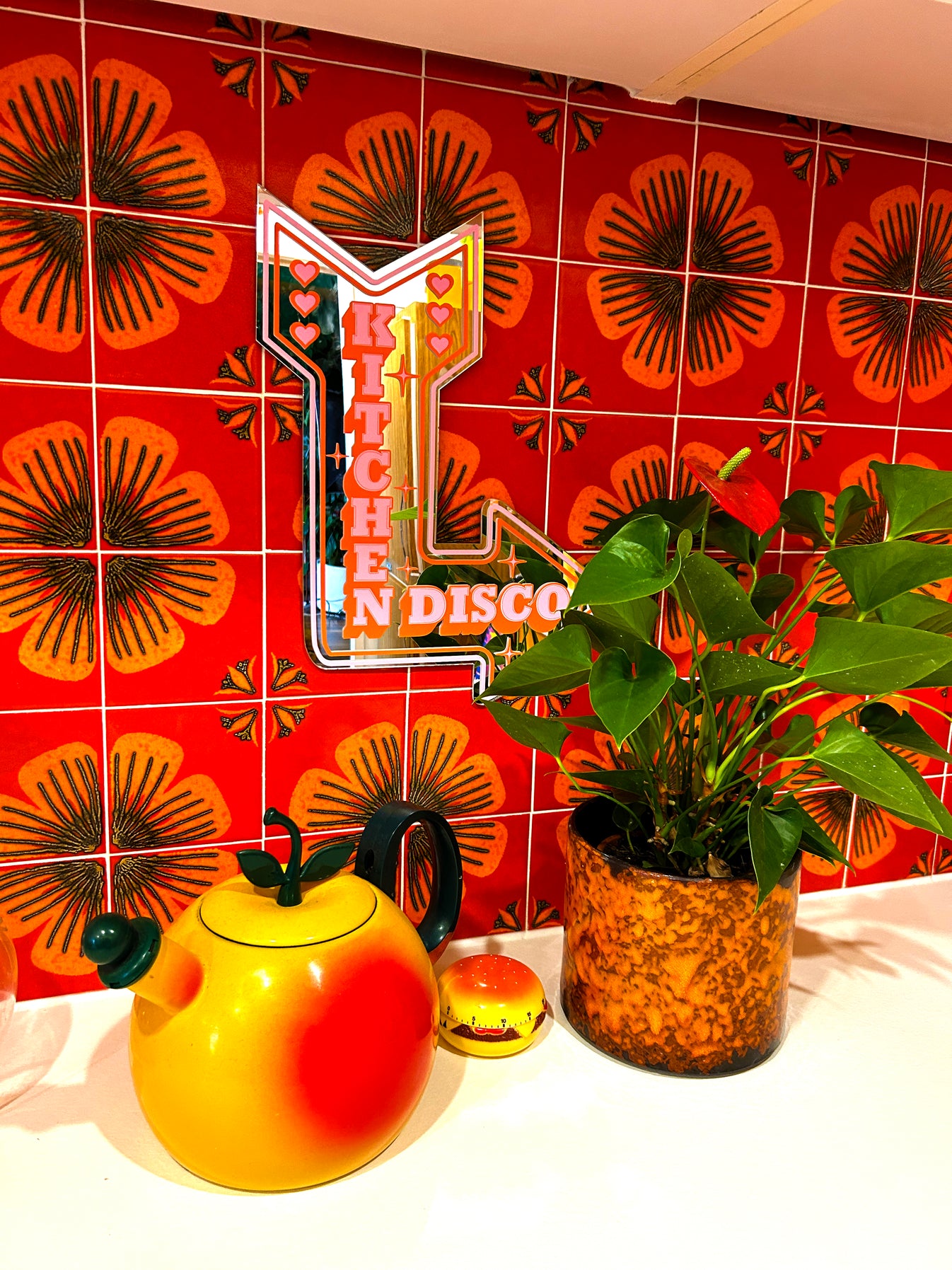 Retro Kitchen Disco Arrow Mirror – PrintedWeird