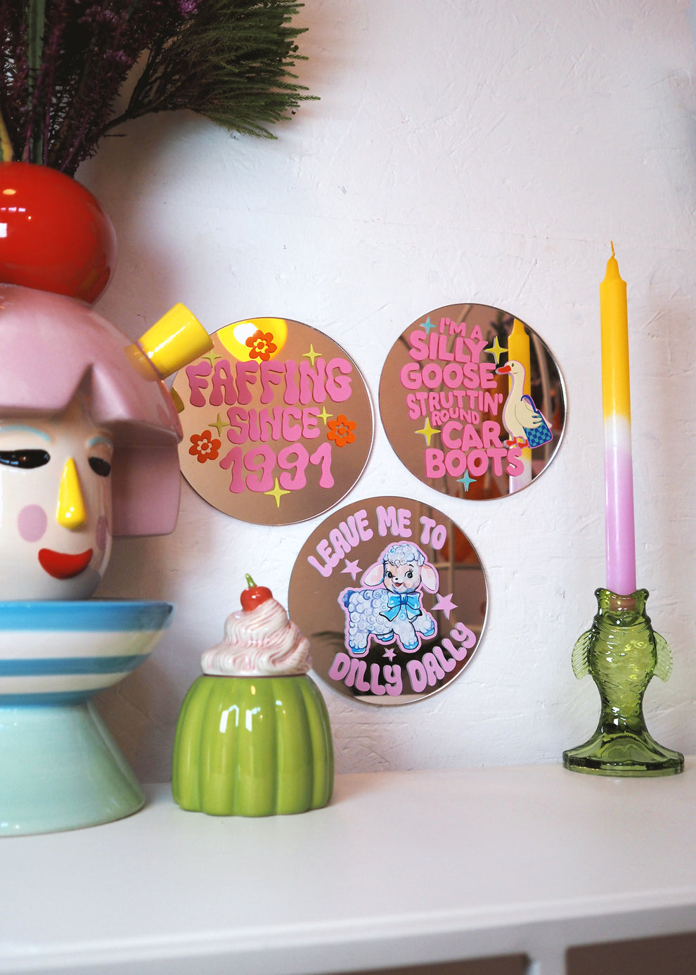 Faffing Since.... Custom Mini Mirror – PrintedWeird