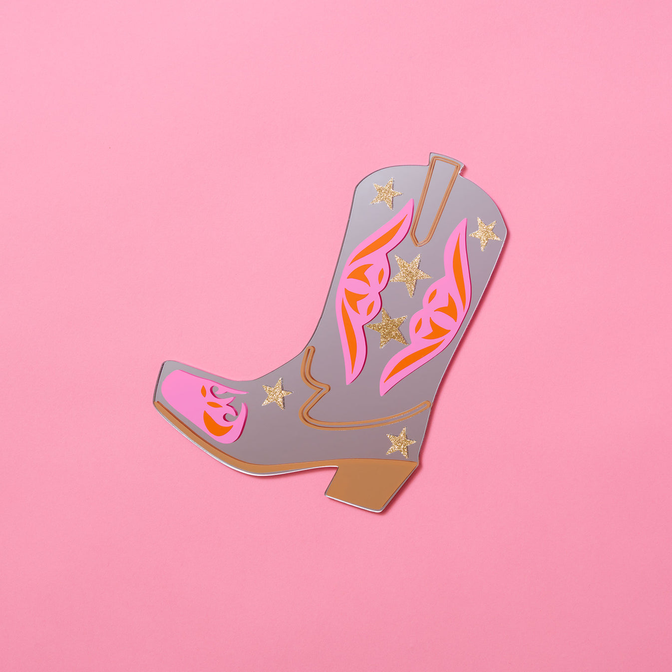 Rootin' Tootin' Cowboy Boot Mini Mirror – PrintedWeird