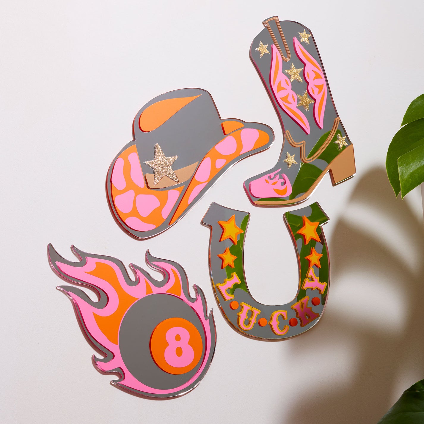 Rootin' Tootin' Cowboy Boot Mini Mirror – PrintedWeird