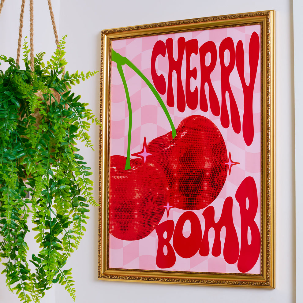 Cherry Bomb Wall Print – PrintedWeird