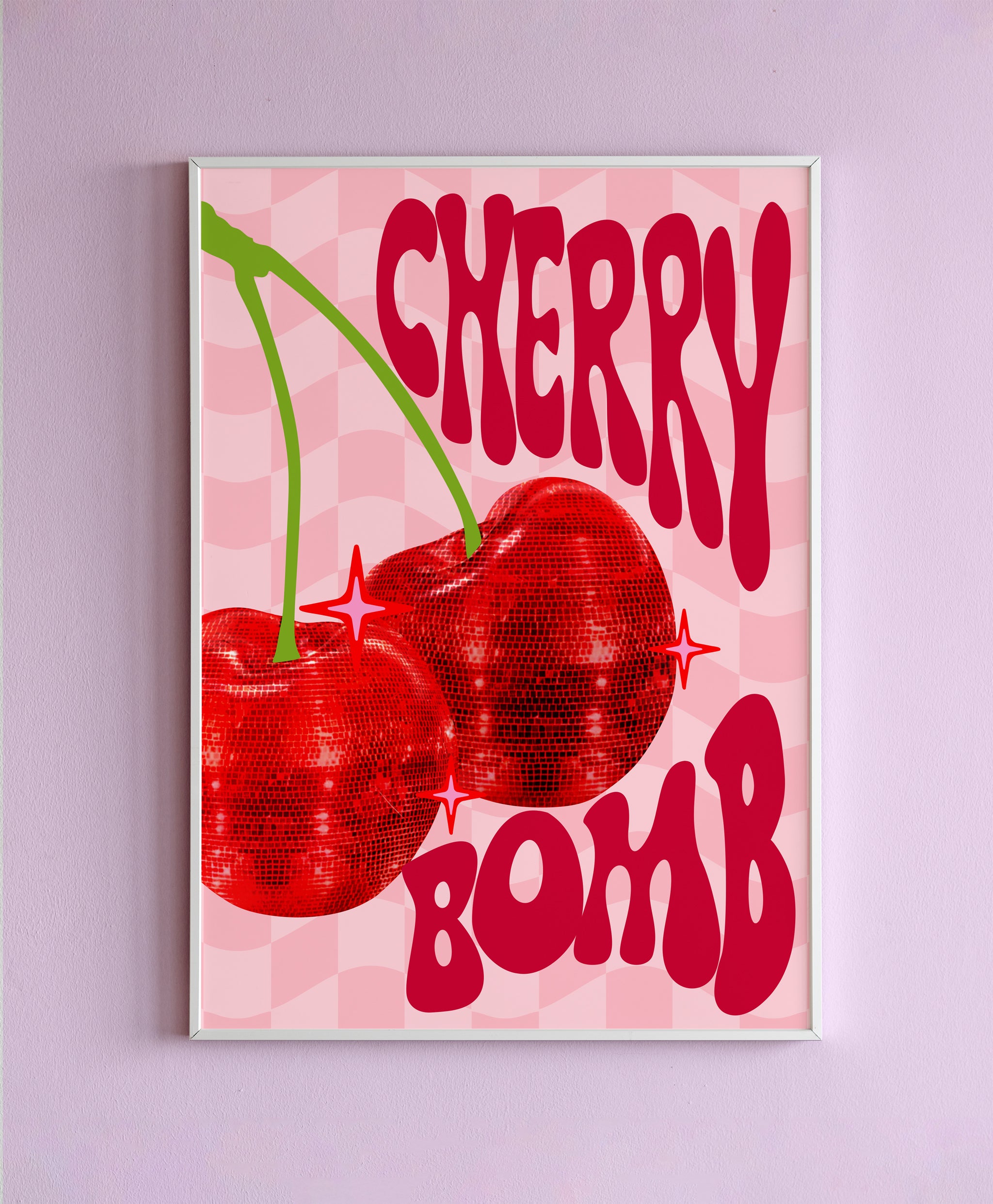 Cherry Bomb Wall Print – PrintedWeird