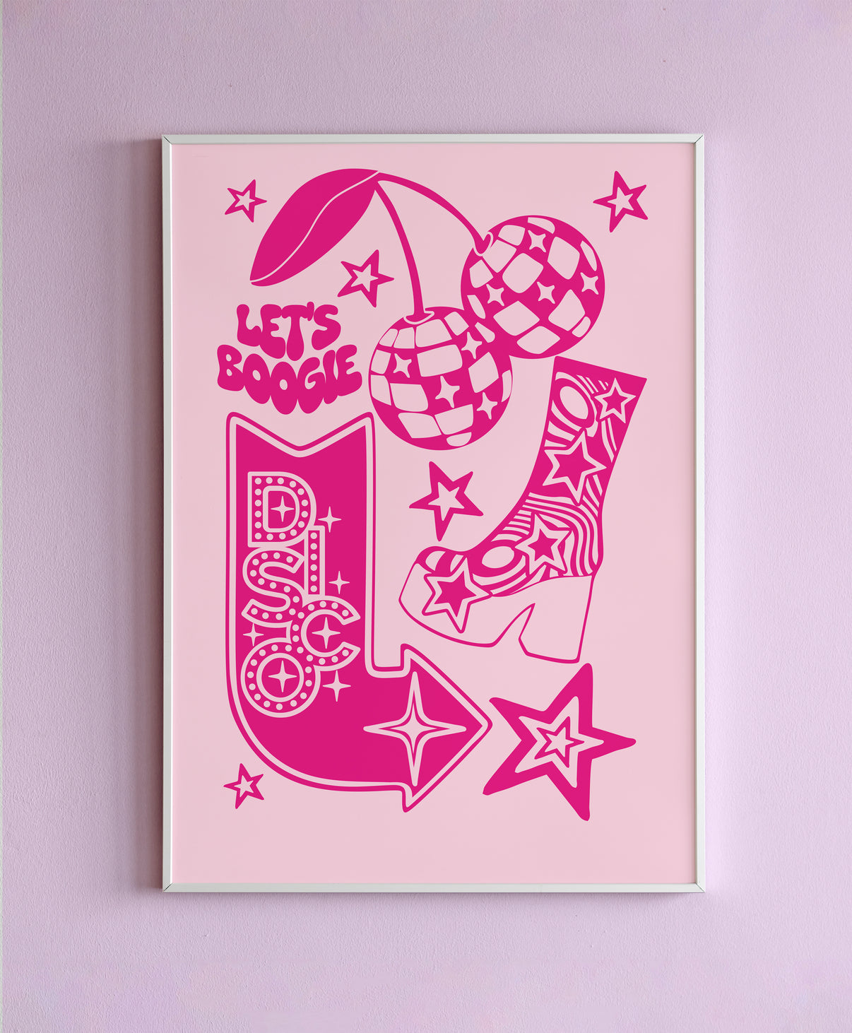 Disco Queen Wall Print – PrintedWeird