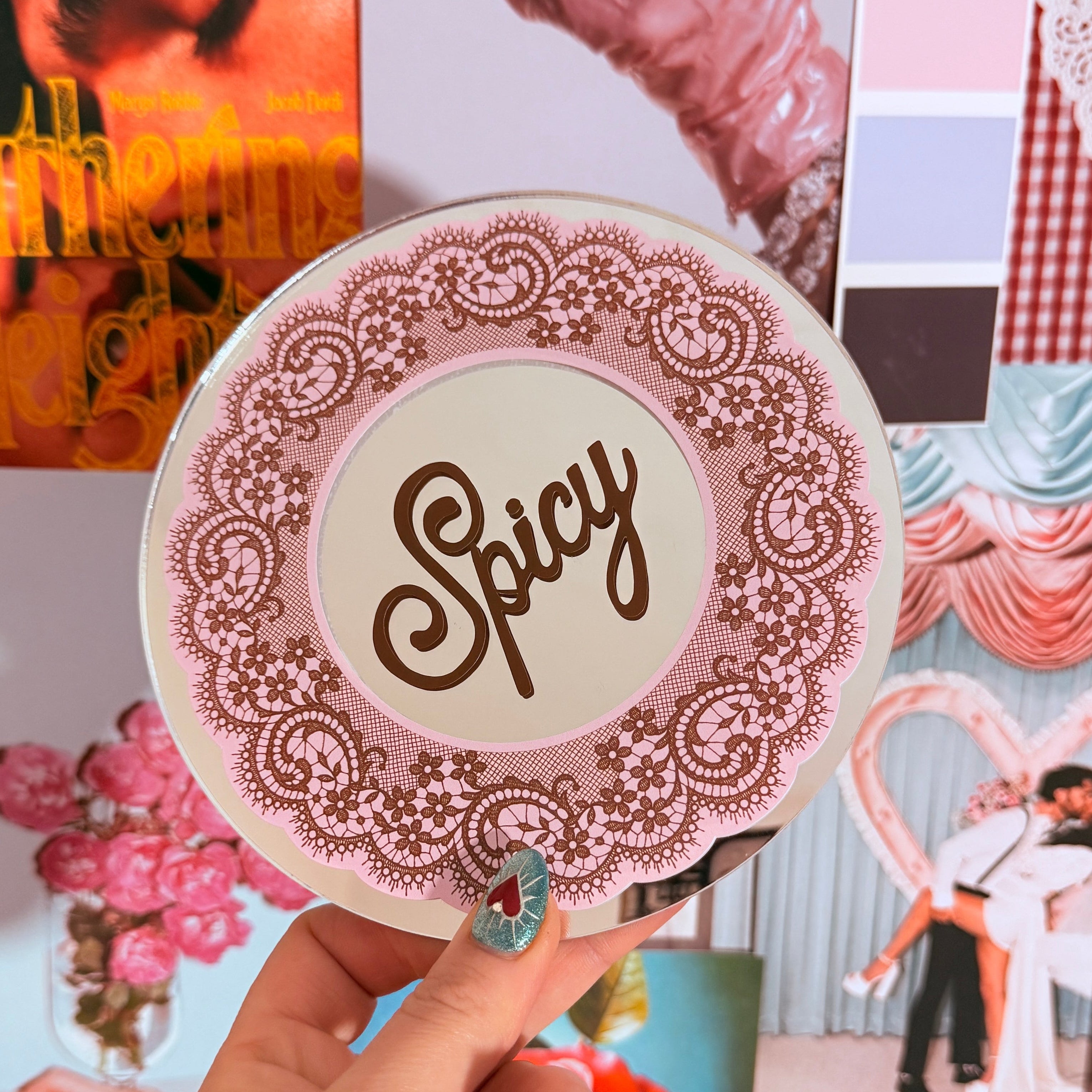 Spicy Lace Mini Mirror – PrintedWeird