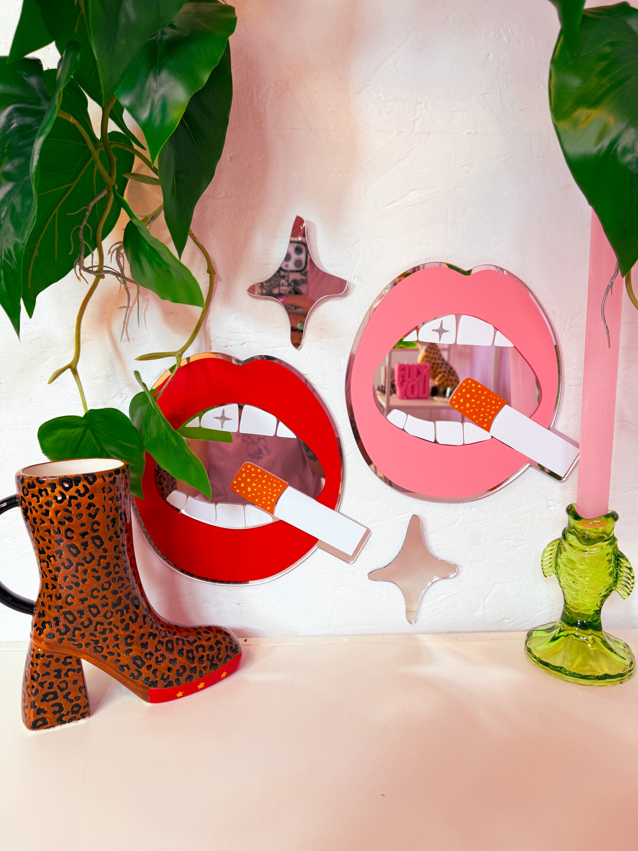 Smokin' Lips Mirror – PrintedWeird