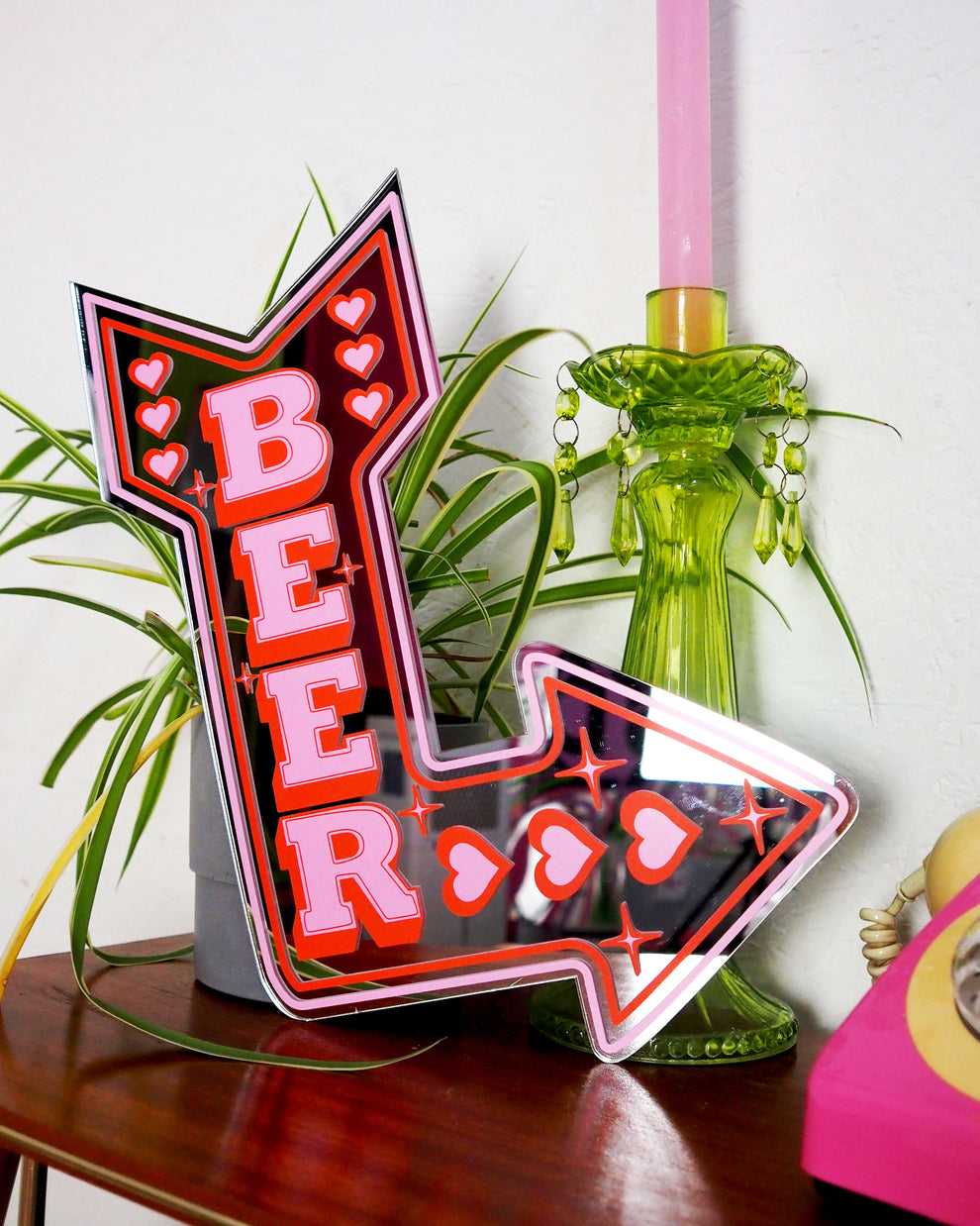 Retro Beer Arrow Mirror – PrintedWeird