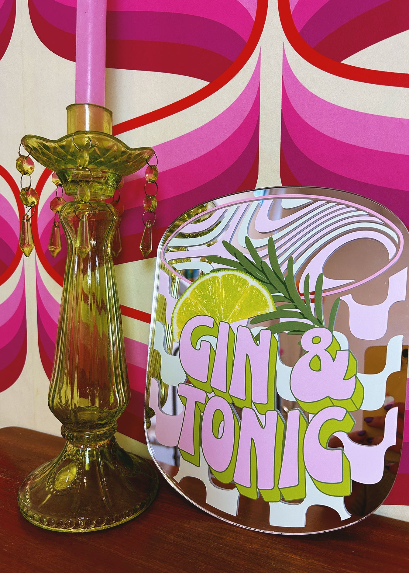 Gin & Tonic Cocktail Mirror – PrintedWeird