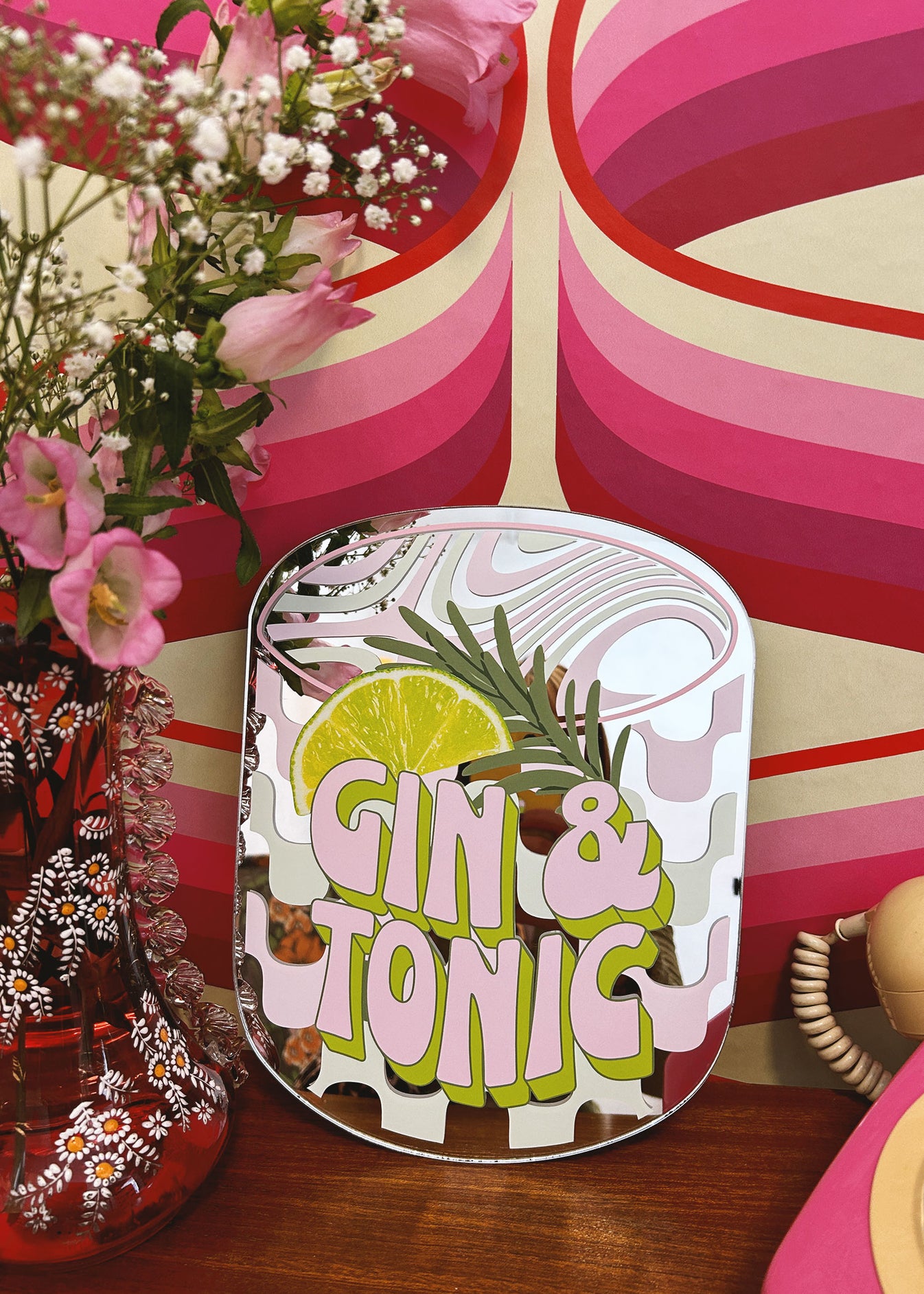 Gin & Tonic Cocktail Mirror – PrintedWeird