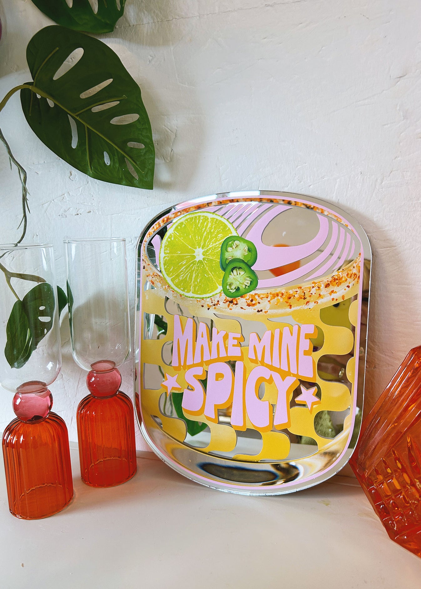 Make Mine Spicy Margarita Cocktail Mirror – PrintedWeird