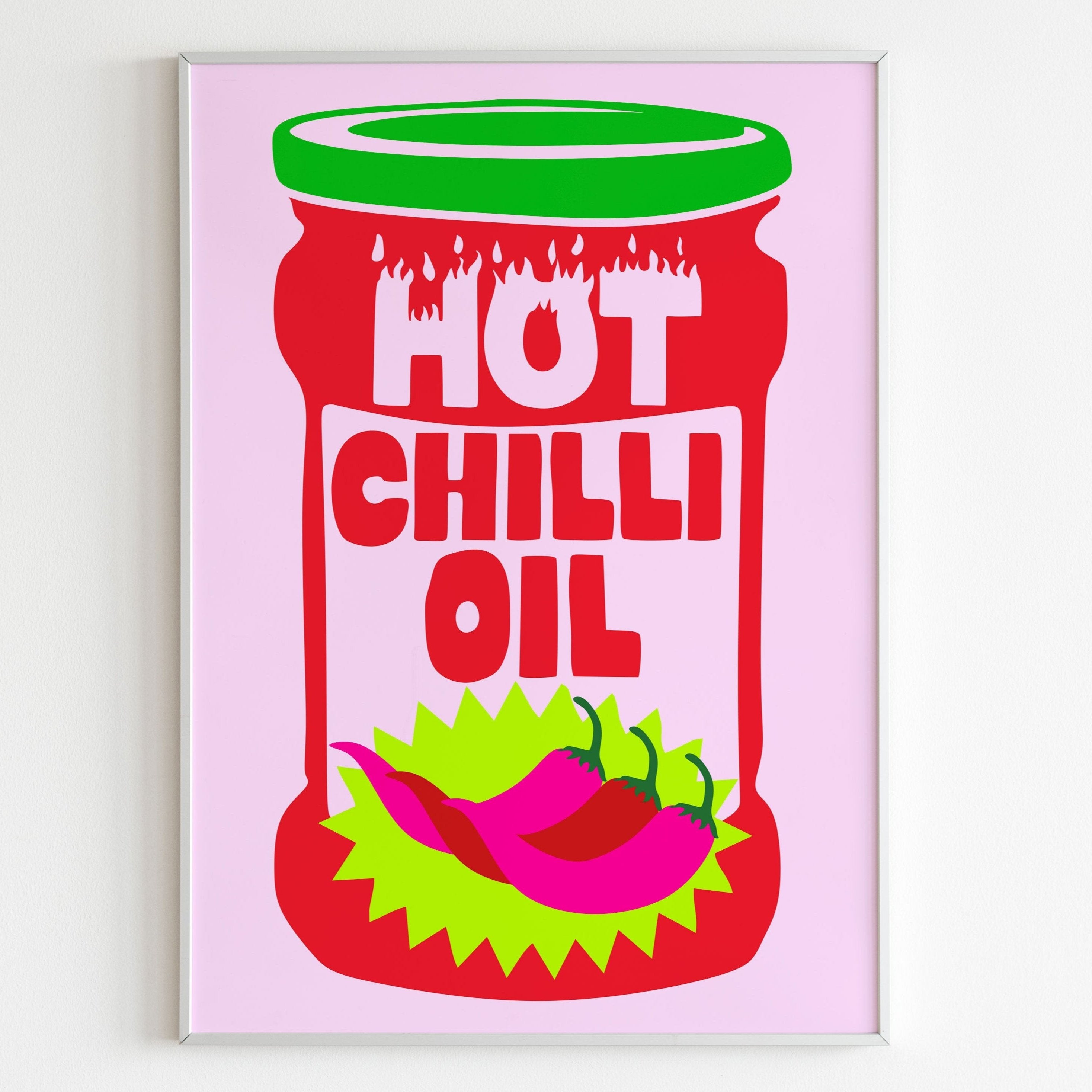 Hot Chilli Oil Wall Print – PrintedWeird