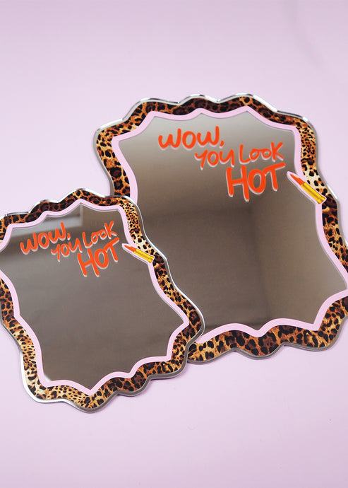Leopard & Lippy Mirror - 2x Sizes – PrintedWeird