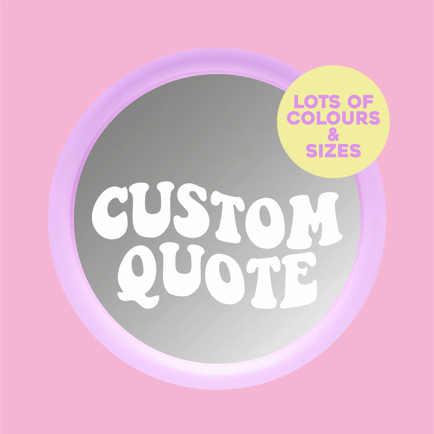 Custom Text #2 Vinyl Sticker – PrintedWeird