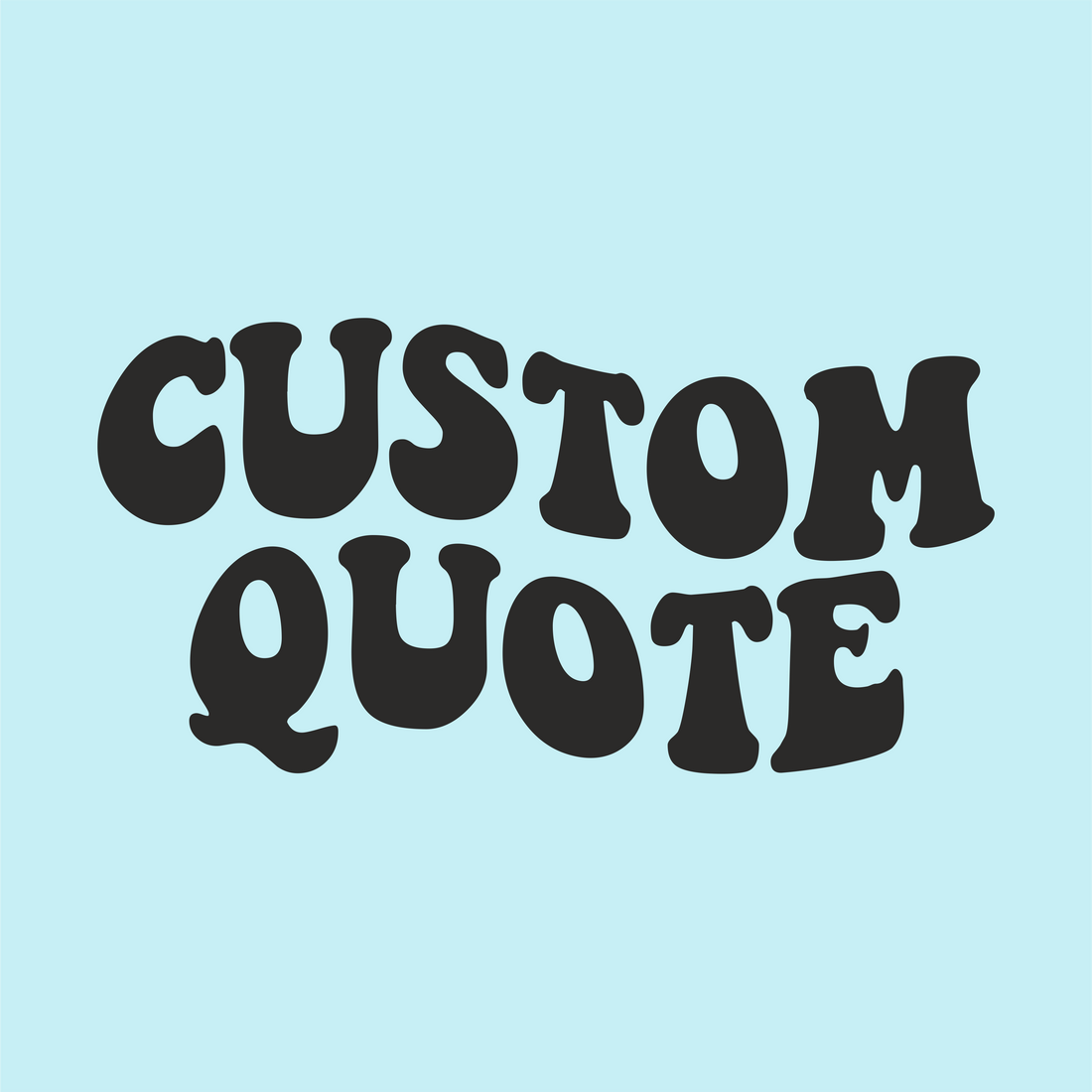 Custom Text #2 Vinyl Sticker – PrintedWeird