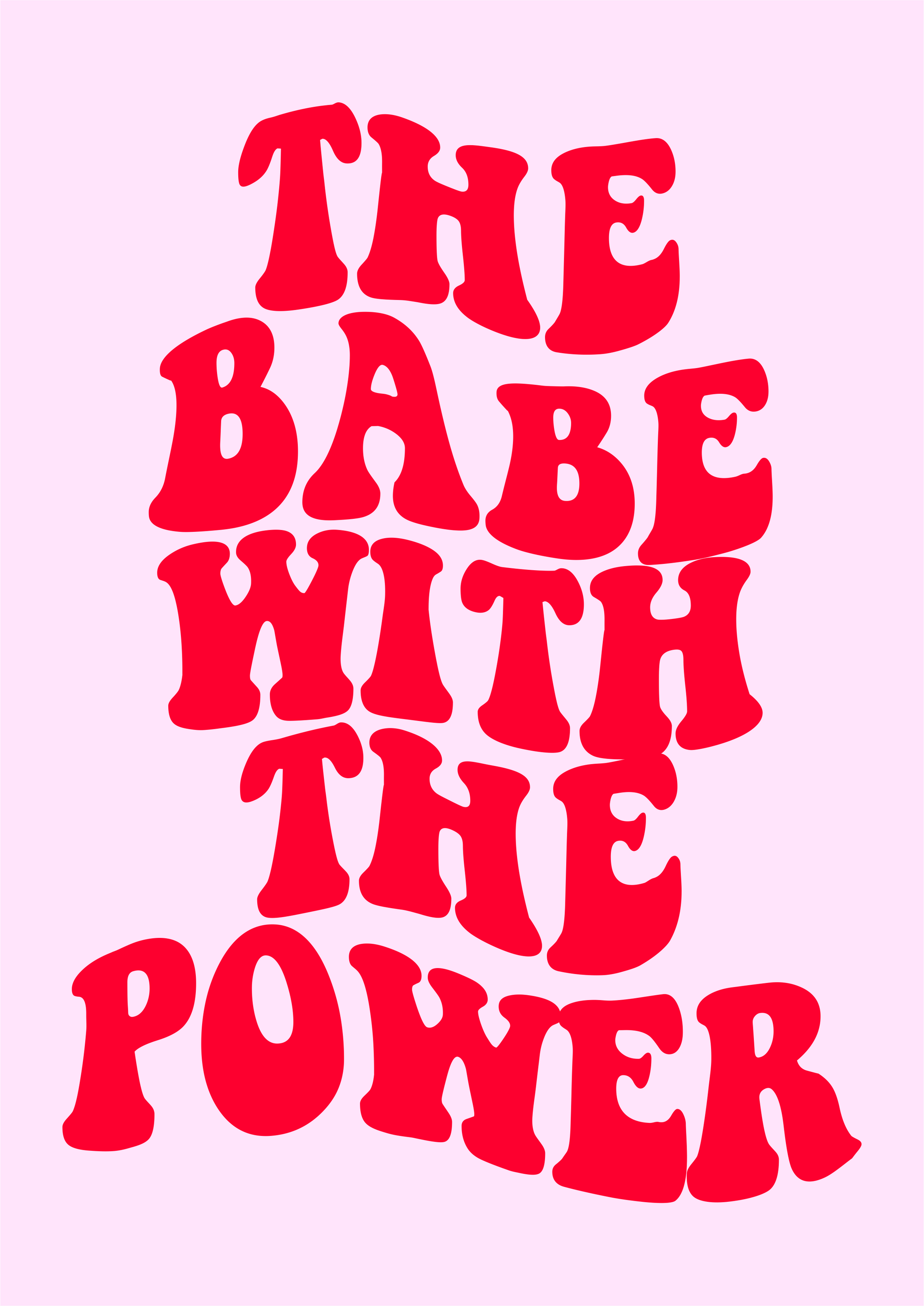 The Babe With The Power Retro Wall Print – PrintedWeird