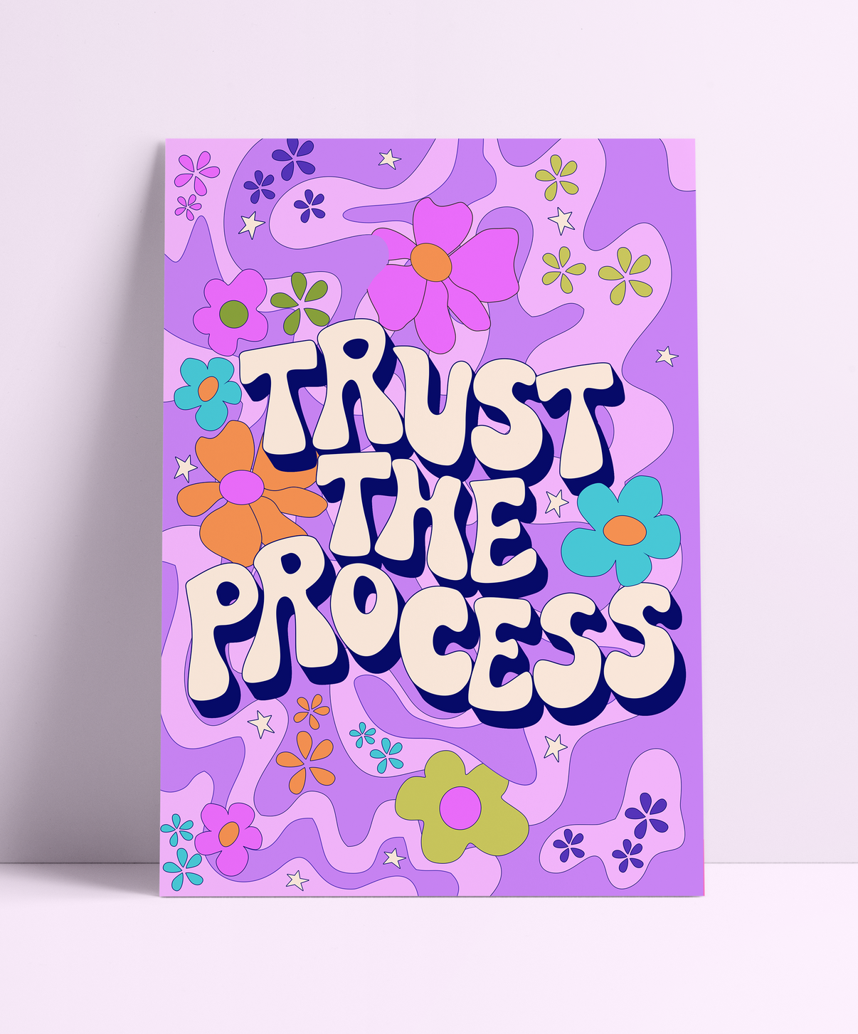 Trust The Process Wall Print – PrintedWeird